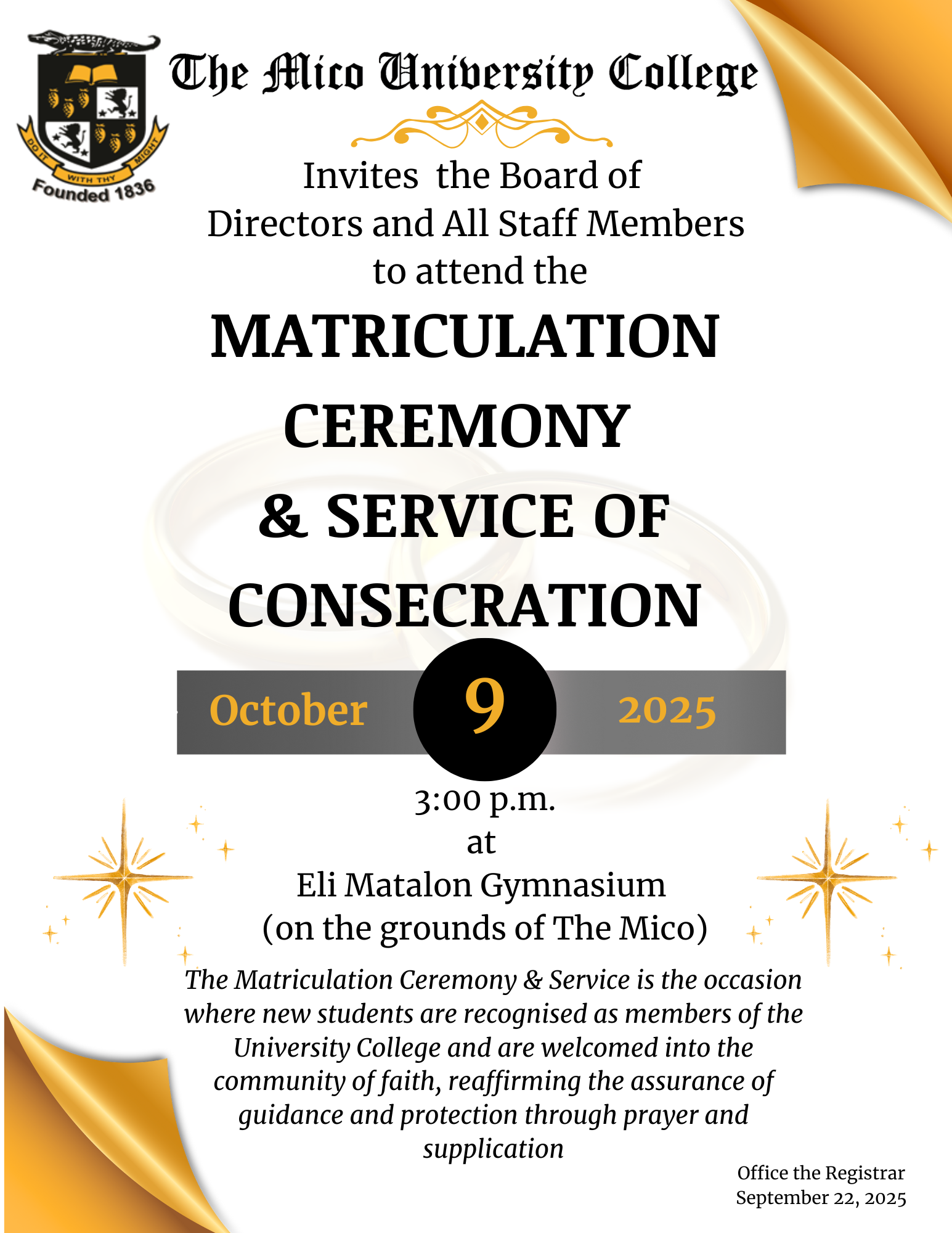 The Mico University College – Do It With Thy Might